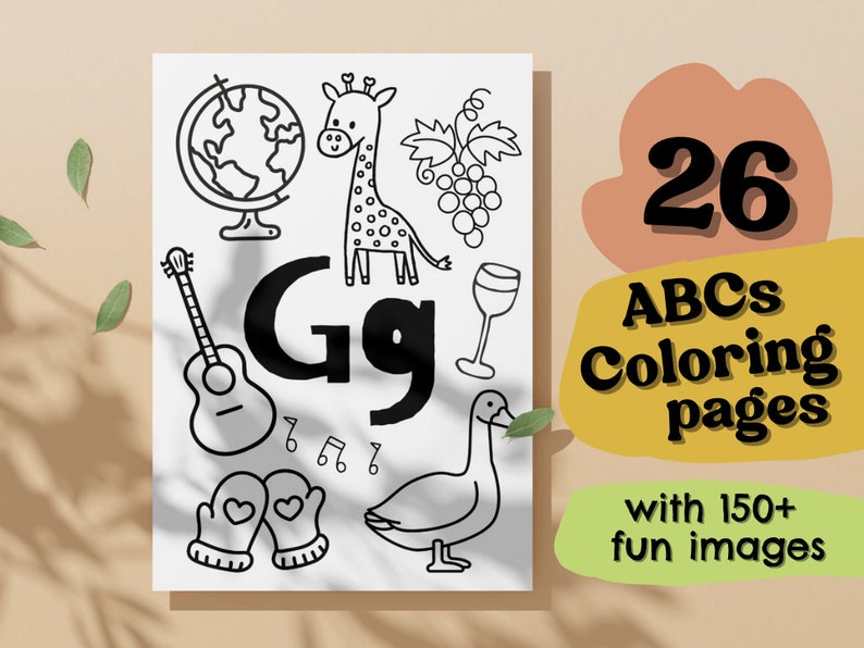 26 Alphabets Coloring Page for Kids Printable Pre School Abcs Coloring ...