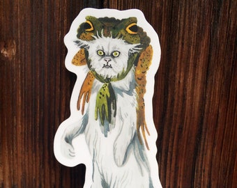 Moody Cat Stickers | Etsy