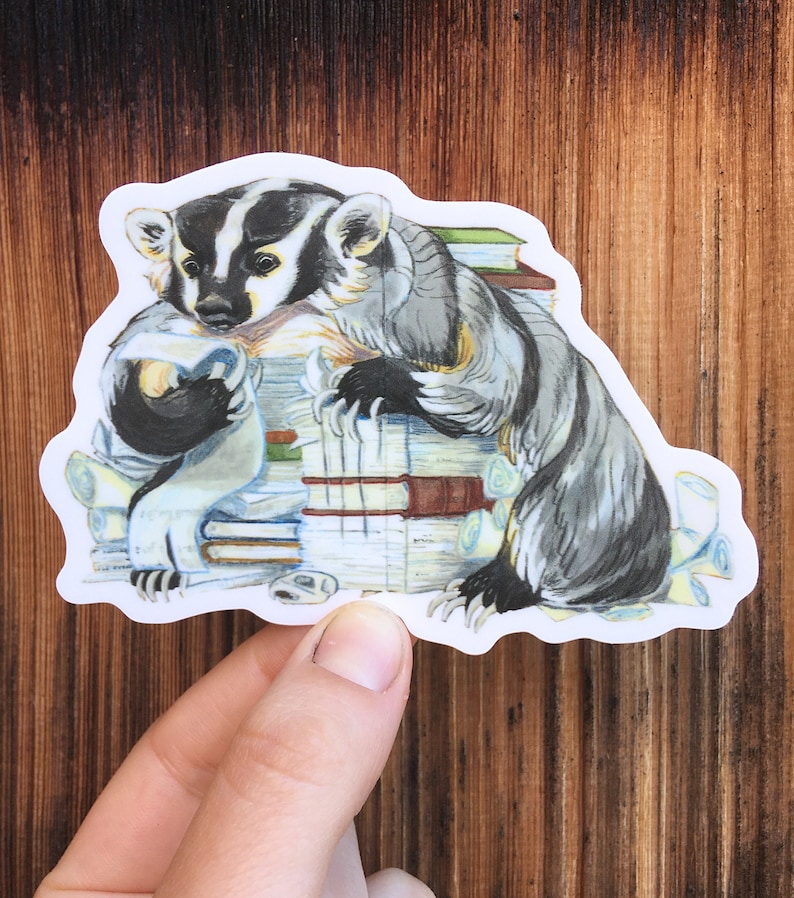 Sticker | Badger | Die-cut Vinyl Sticker | Matte Sticker - Etsy