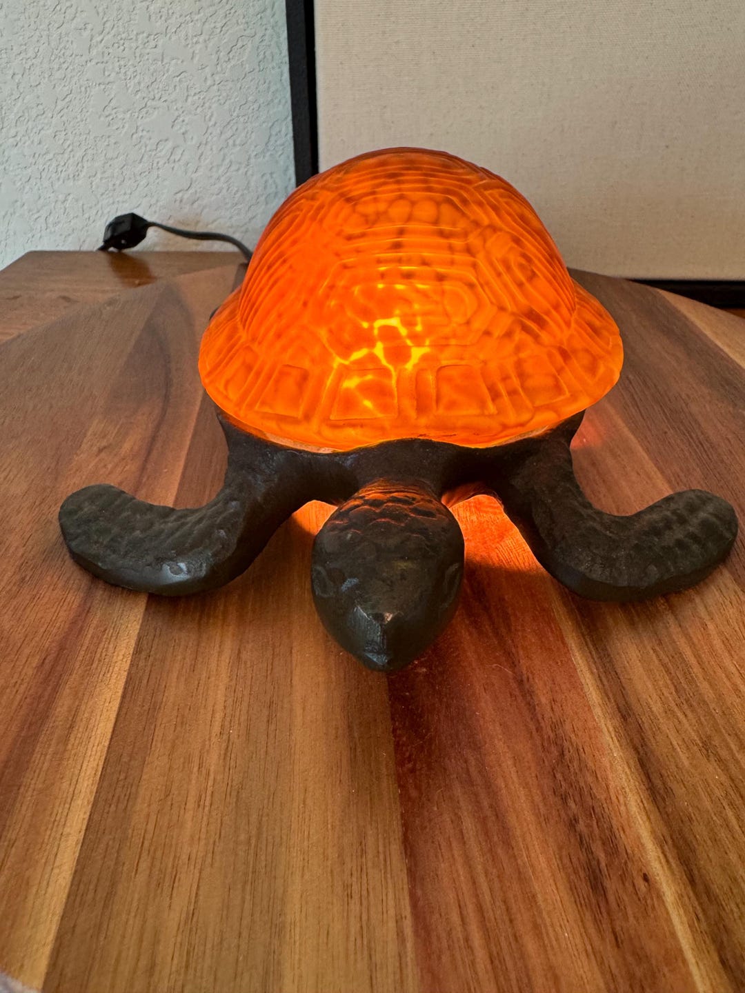 Adorable Vintage Art Glass/stained Glass Turtle Lamp/nightlight - Etsy