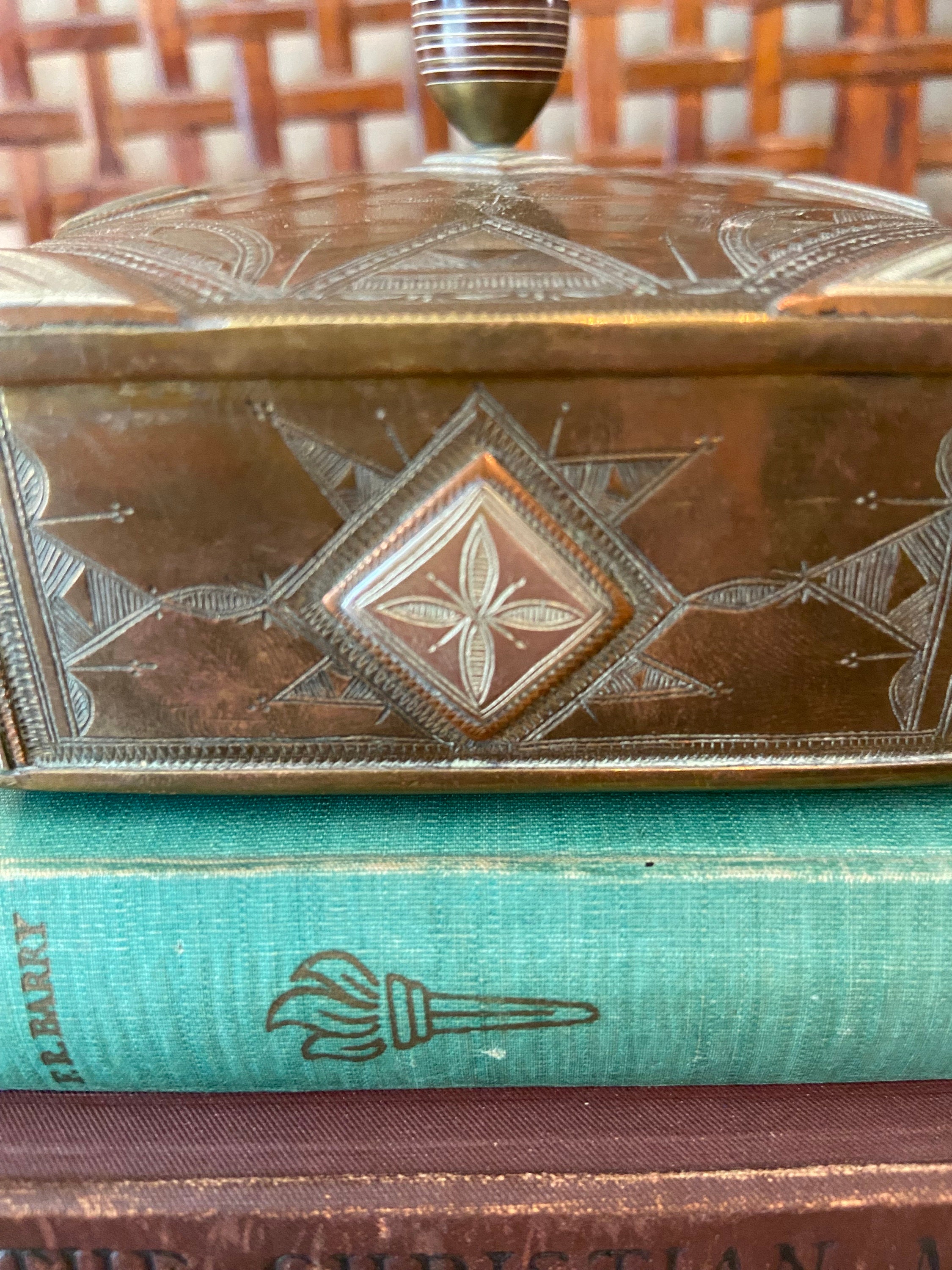 Vintage Brass and Silver Lock Box Made by the Tuareg People of Northern ...