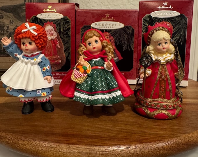 Three Vintage Hallmark Madam Alexander Ornaments With Original Boxes - Etsy