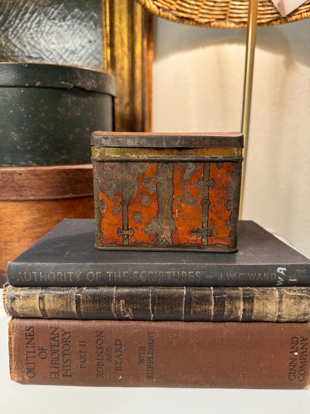 Vintage Swee Touch Nee Tea Tin, Orange and Gold - Etsy