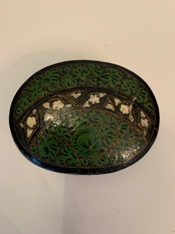 Vintage kashmir trinket box - Gem