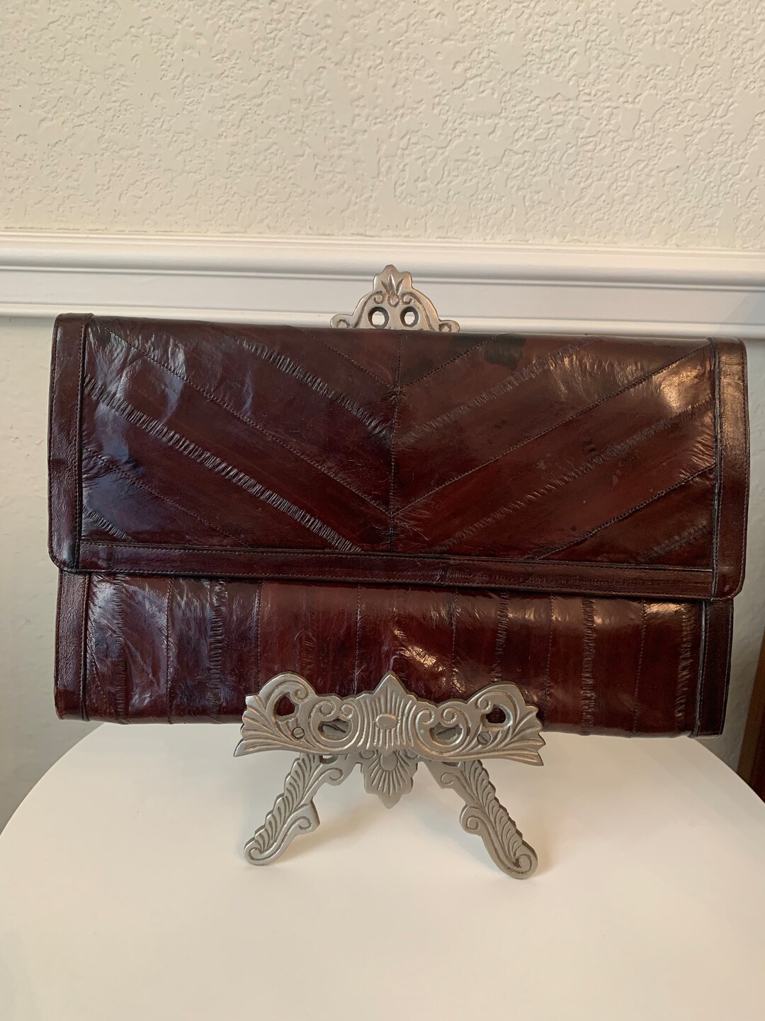 Royal Hook Vintage Eel Skin Clutch Handbag Purse - Etsy