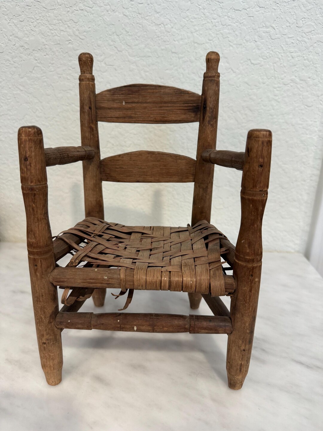 Antique Ladder Back Doll Chair, Primitive, Americana - Etsy