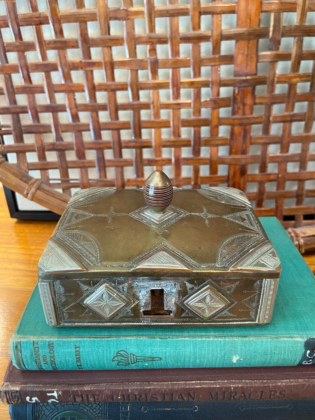 Vintage Brass and Silver Lock Box Made by the Tuareg People of Northern ...