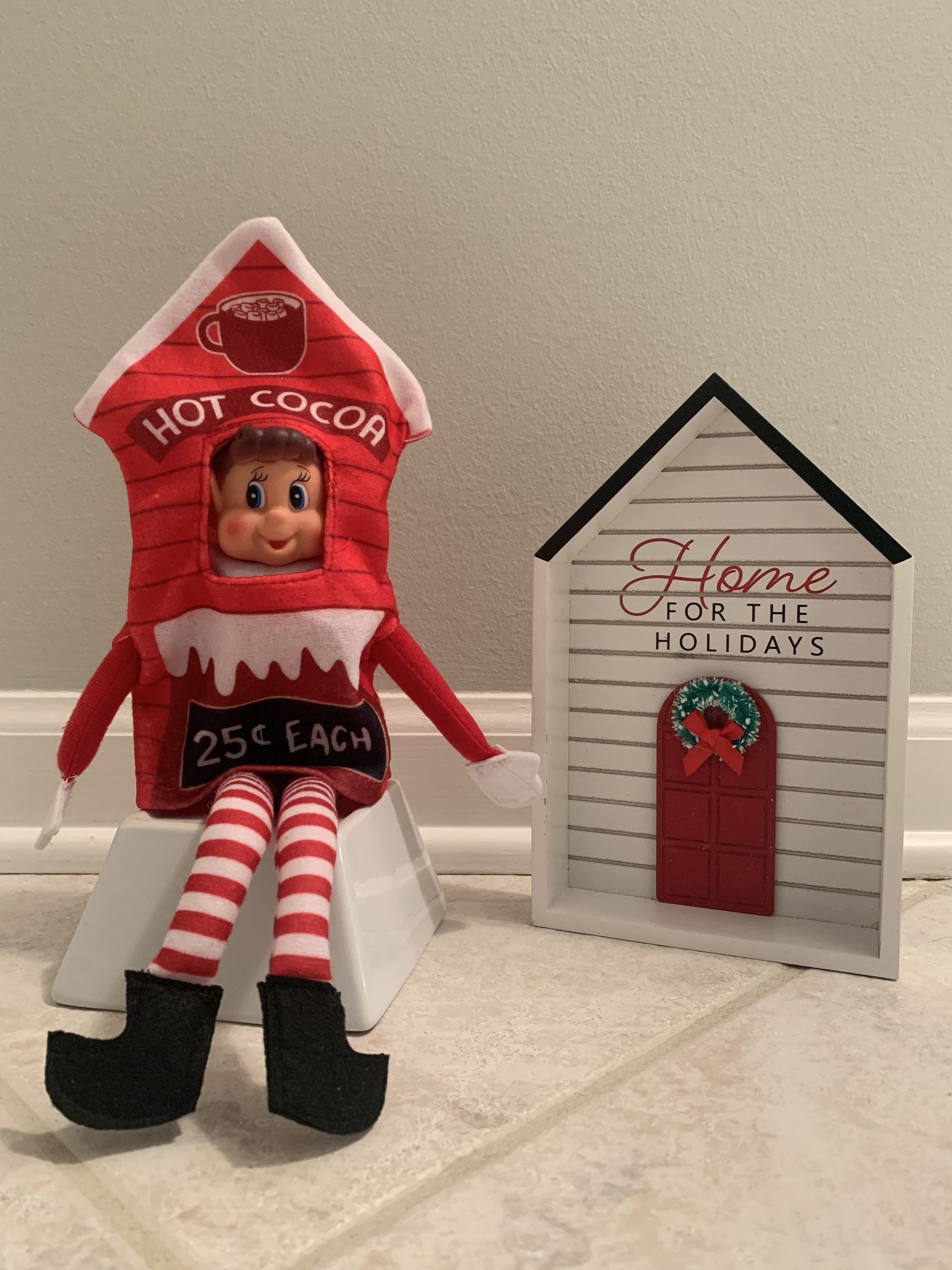 Dress Your Elf in Delight With Elf Helper Hot Cocoa Costume Available ...