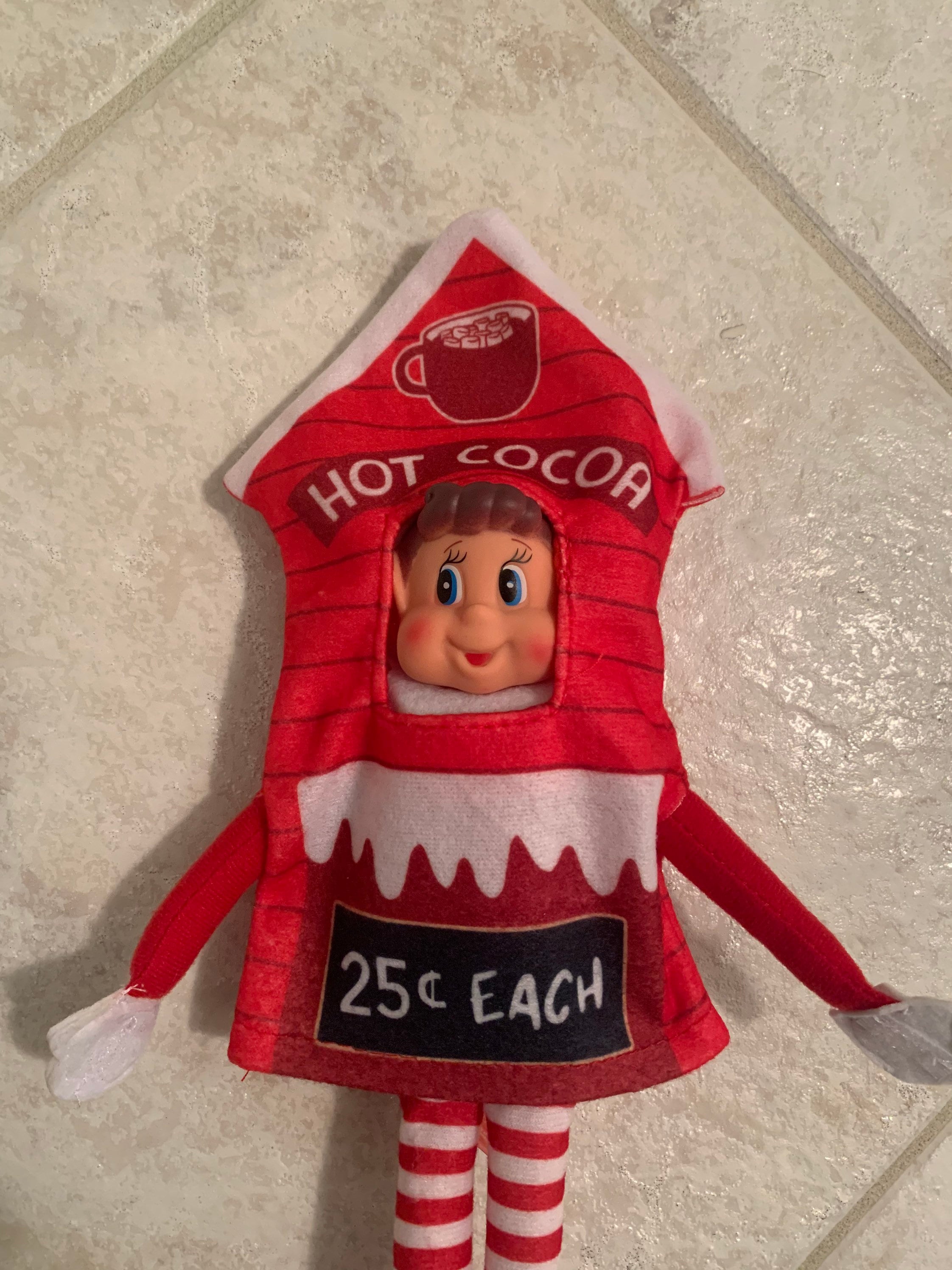 Dress Your Elf in Delight With Elf Helper Hot Cocoa Costume Available ...