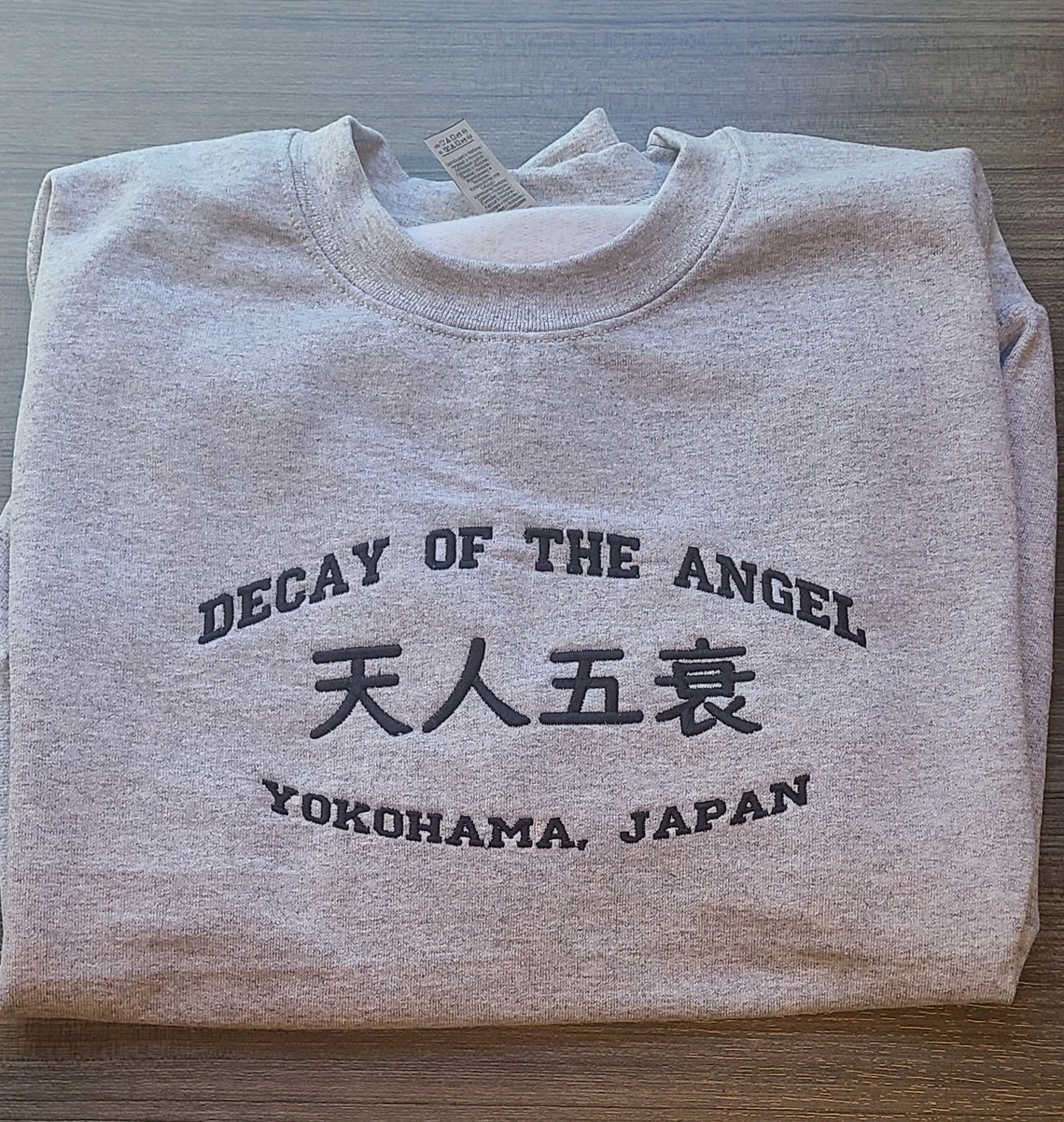 BSD Inspired Embroidered Decay of the Angel Crewneck / T-shirt / Hoodie ...