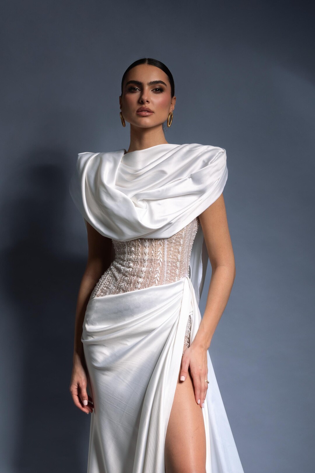 Custom Bridal Gown –handmade in Europe –luxury Wedding Dress in Silk or ...