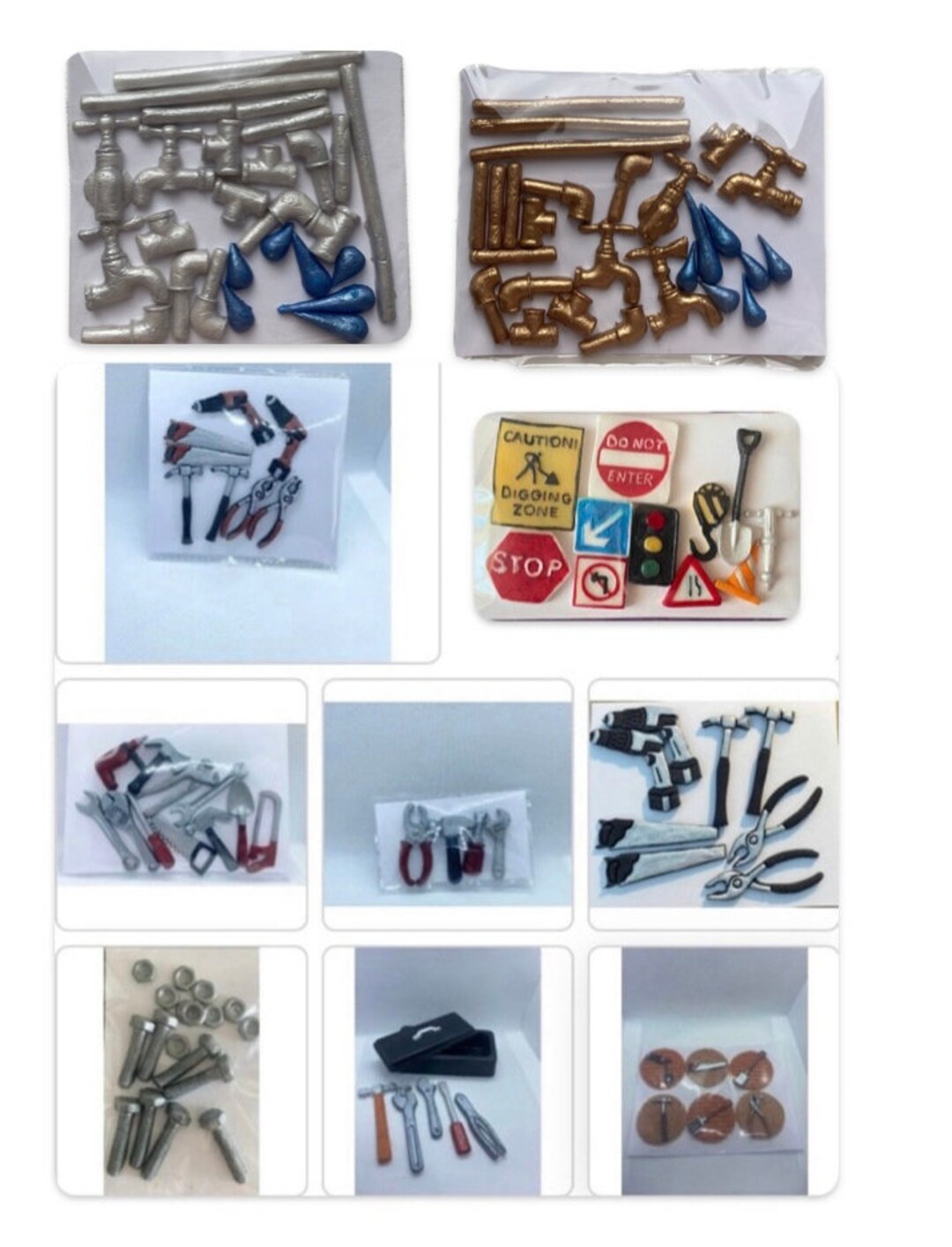 Tool/construction/plumbing Themed Cake Decorations in Various - Etsy