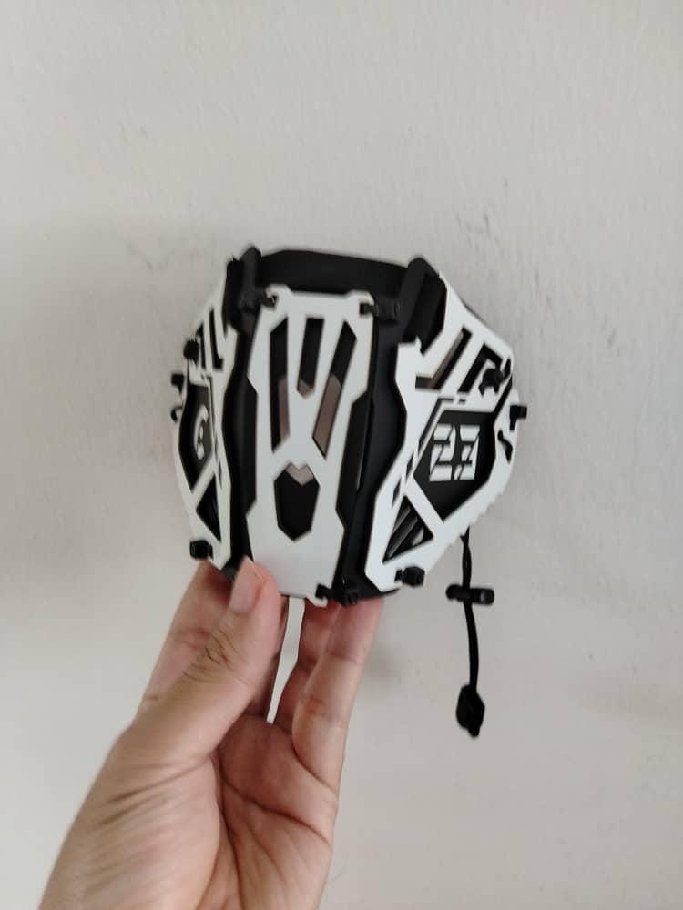 Stylist Futuristic V11W Techwear Tactical Cyberpunk 3D Mask Protector ...