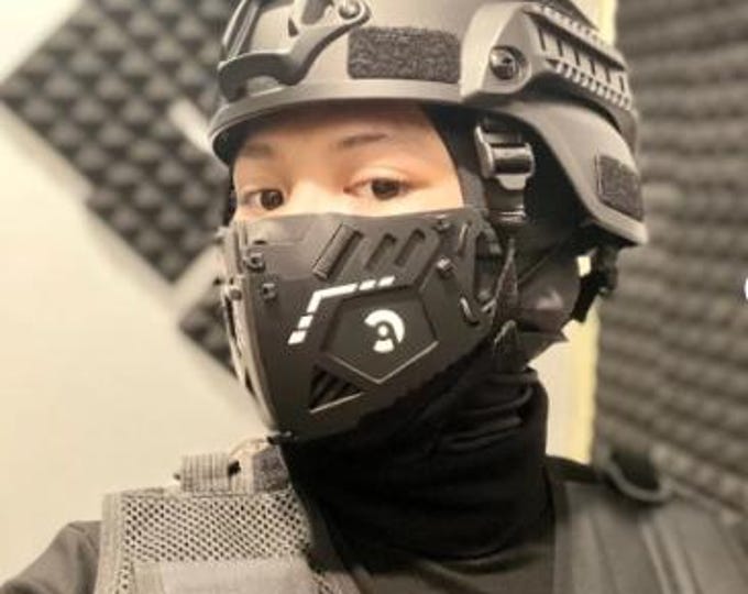Stylist Futuristic V5B Techwear Tactical Cyberpunk 3D Mask Protector ...