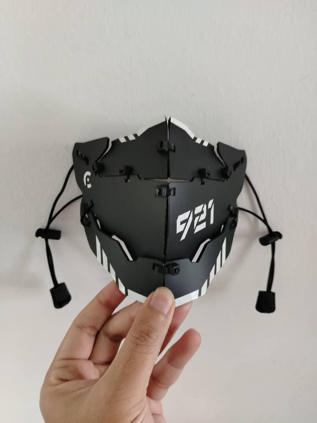 Stylist Futuristic V9B Techwear Tactical Cyberpunk 3D Mask Protector ...