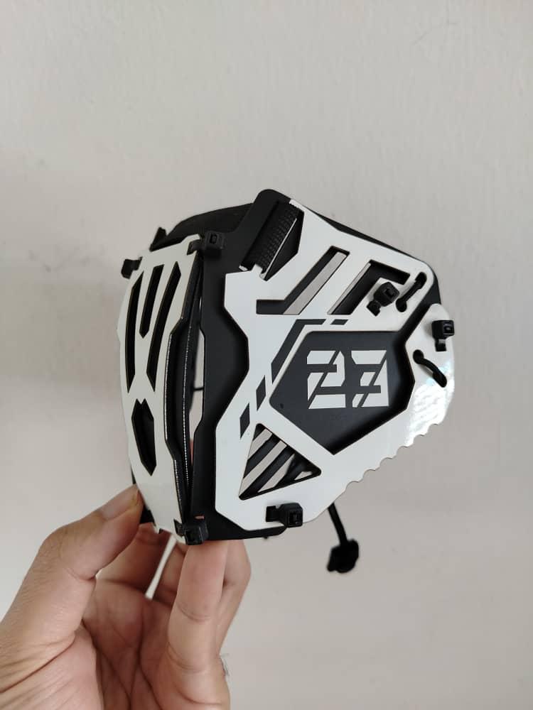 Stylist Futuristic V11W Techwear Tactical Cyberpunk 3D Mask Protector ...