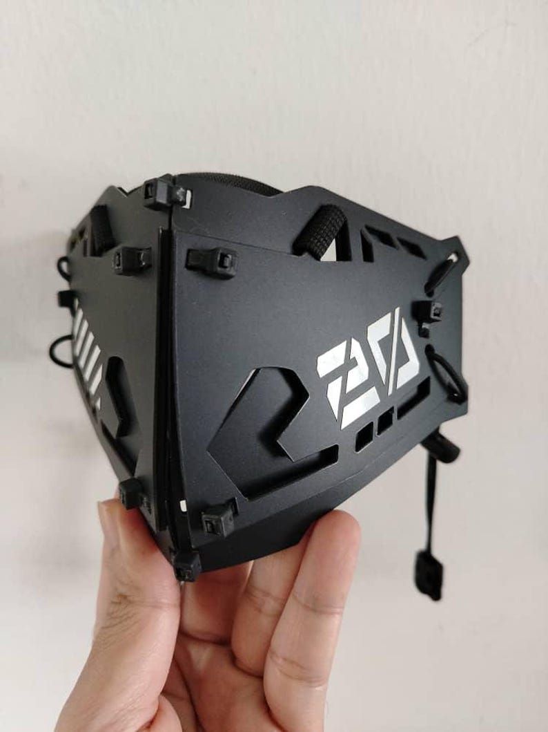 Stylist Futuristic V6B Techwear Tactical Cyberpunk 3D Mask Protector ...