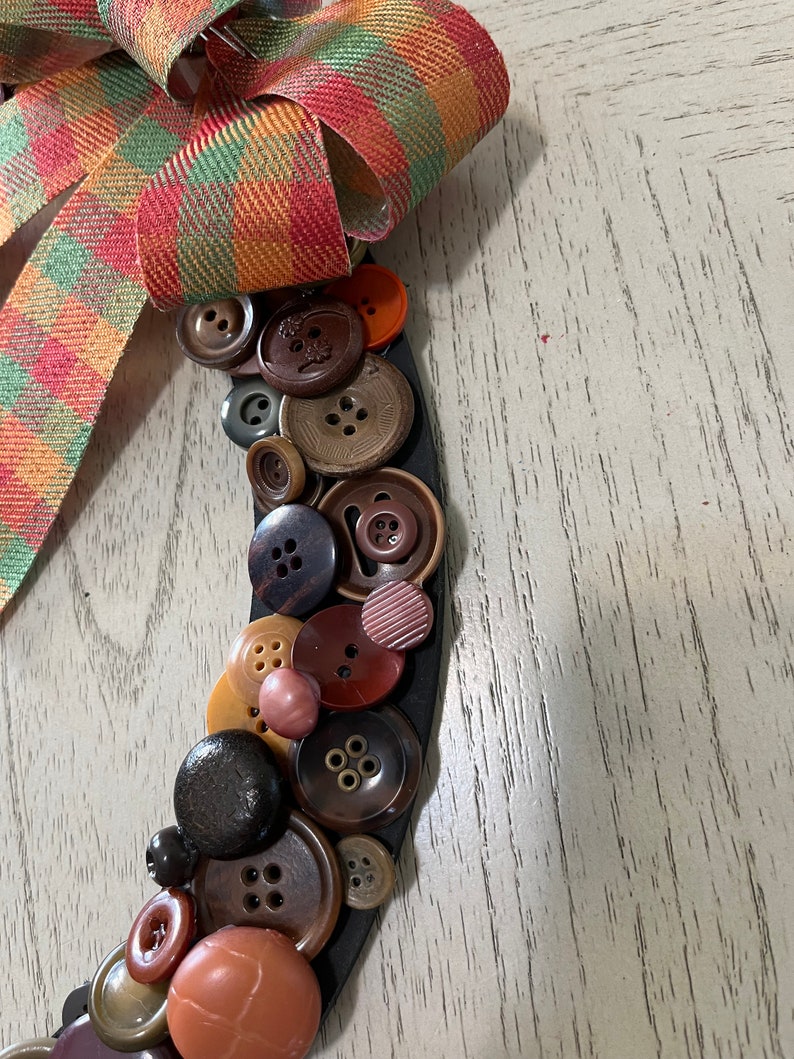 Darker Shades of Fall. 12 Button Wreath Wall Decor - Etsy