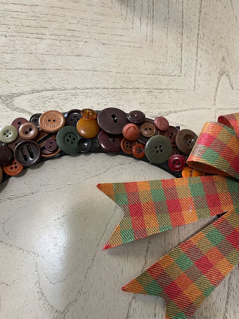 Darker Shades of Fall. 12 Button Wreath Wall Decor - Etsy