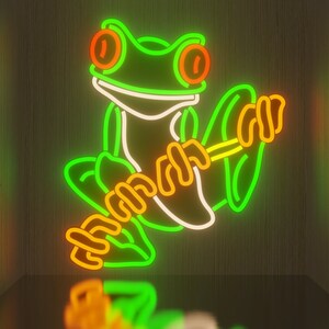Tree Frog Neon Sign LED, Wall Art, Trendy Neon Sign, Light Sign - Etsy
