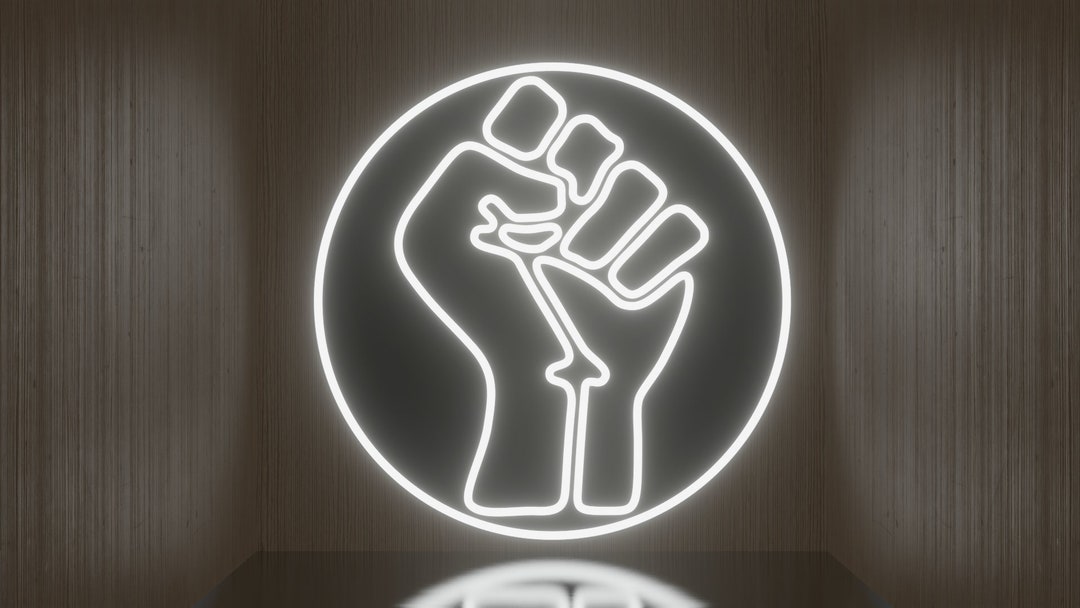 BLM Fist Neon Sign LED, Wall Art, Trendy Neon Sign, Light Sign - Etsy