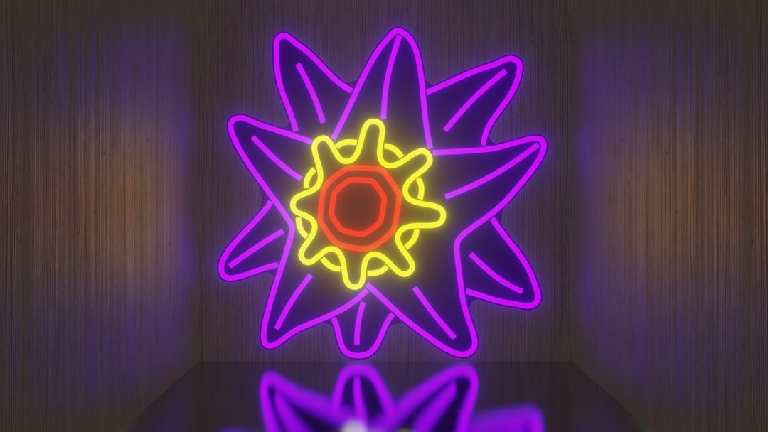 Starmie pokemon Anime Neon Sign LED Pokemon Wall Art - Etsy