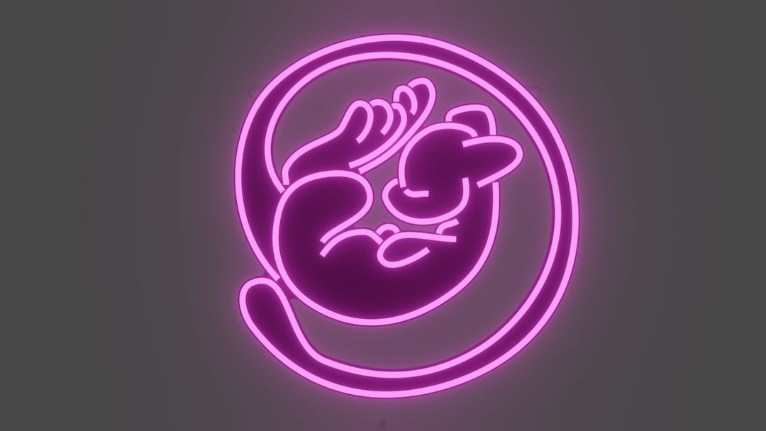 Mew pokemon Anime Neon Sign LED, Pokemon Wall Art, Trendy Neon Sign ...