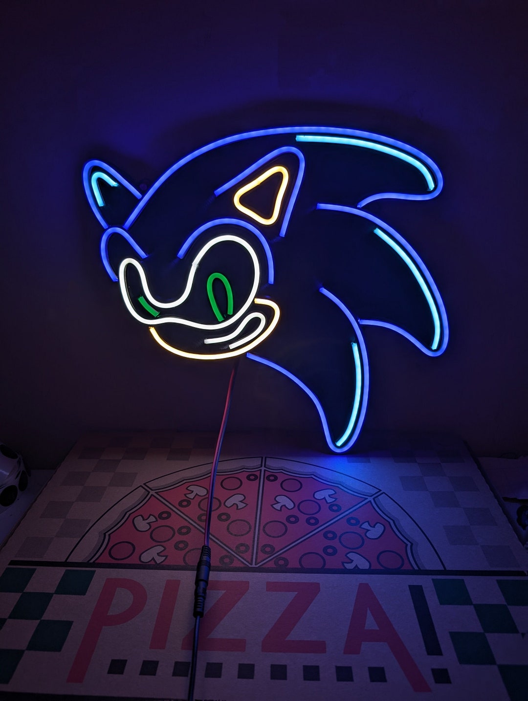 Sonic the Hedgehog Neon Sign LED Anime, Sonic Wall Art, Trendy Neon ...