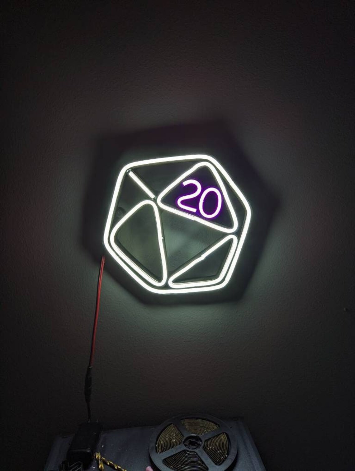 D20 Dice Dnd Roleplaying Neon Sign LED - Etsy