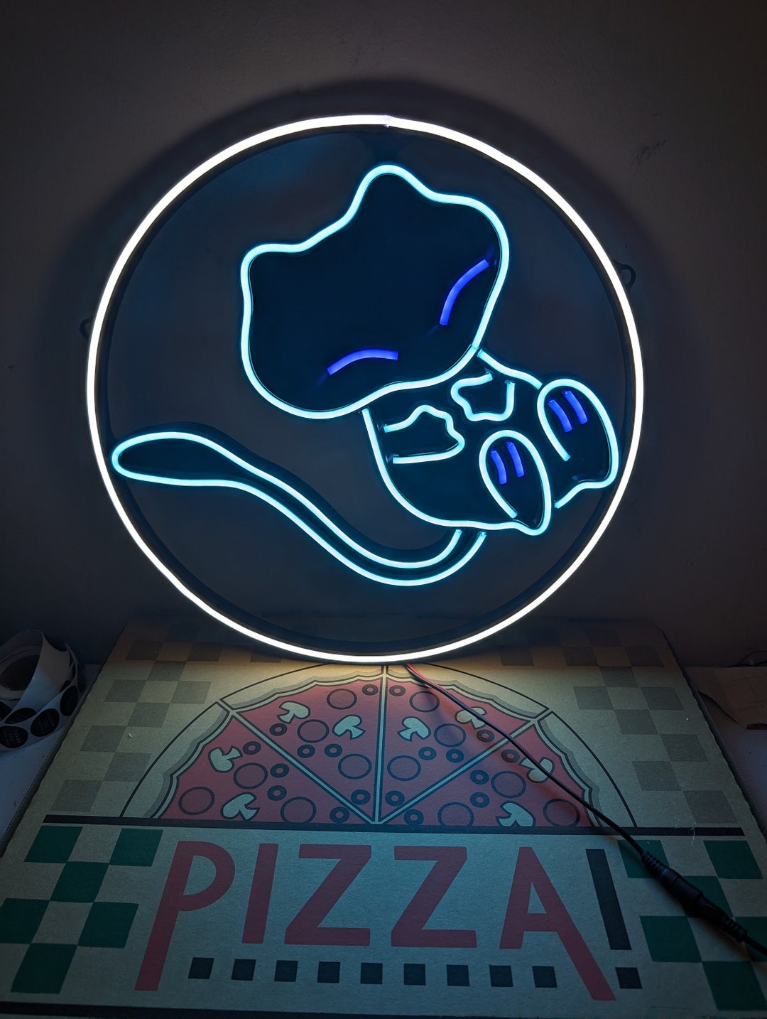 Mew pokemon Anime Neon Sign LED, Pokemon Wall Art, Trendy Neon Sign ...