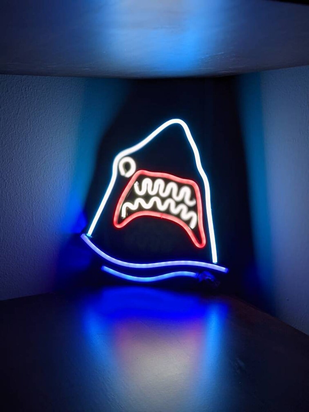 Shark Head Neon Sign LED Jaws, Wall Art, Trendy Neon Sign, Light Sign ...