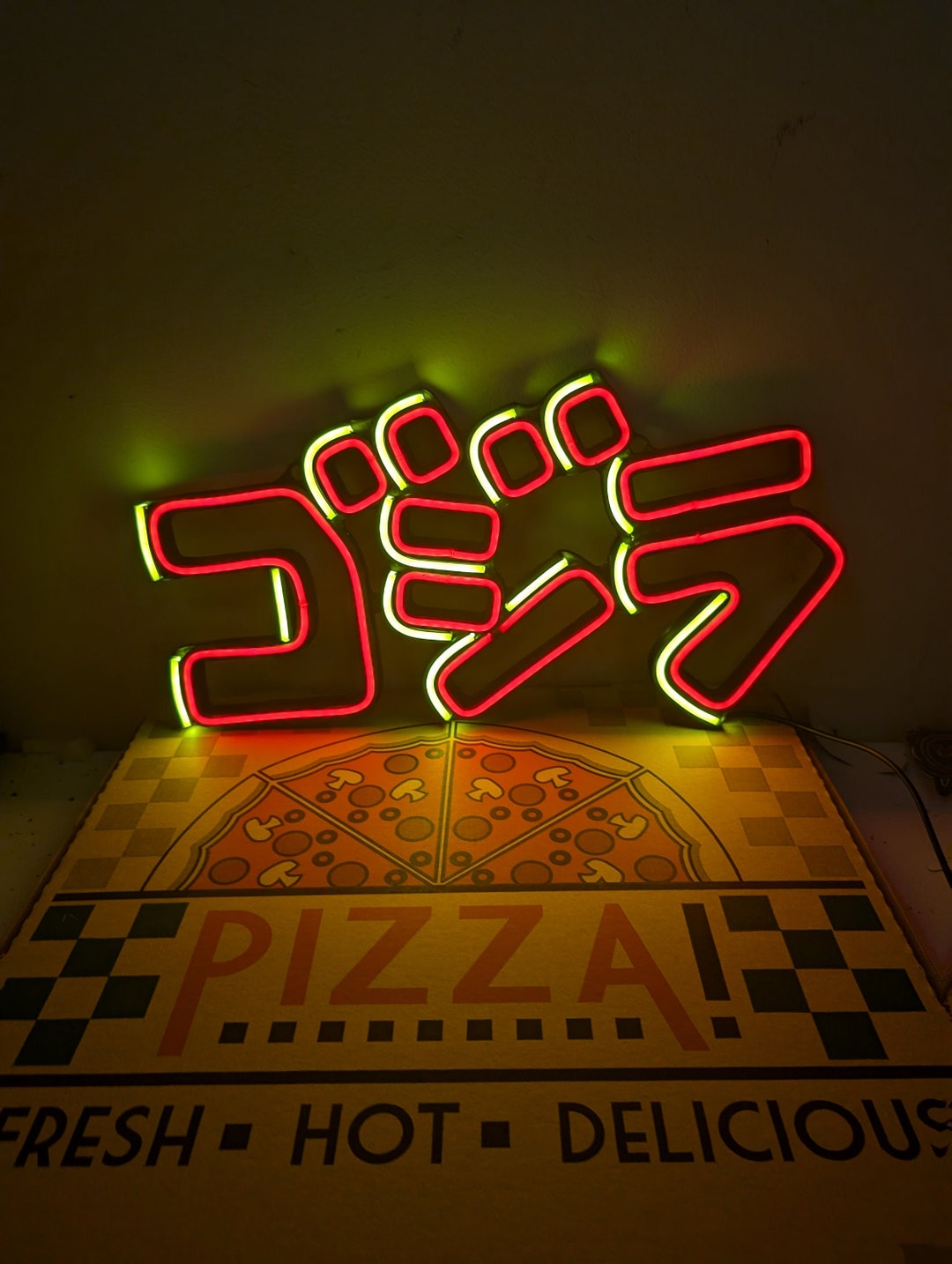 Godzilla Logo Neon Sign LED, Godzilla Wall Art, Trendy Neon Sign ...