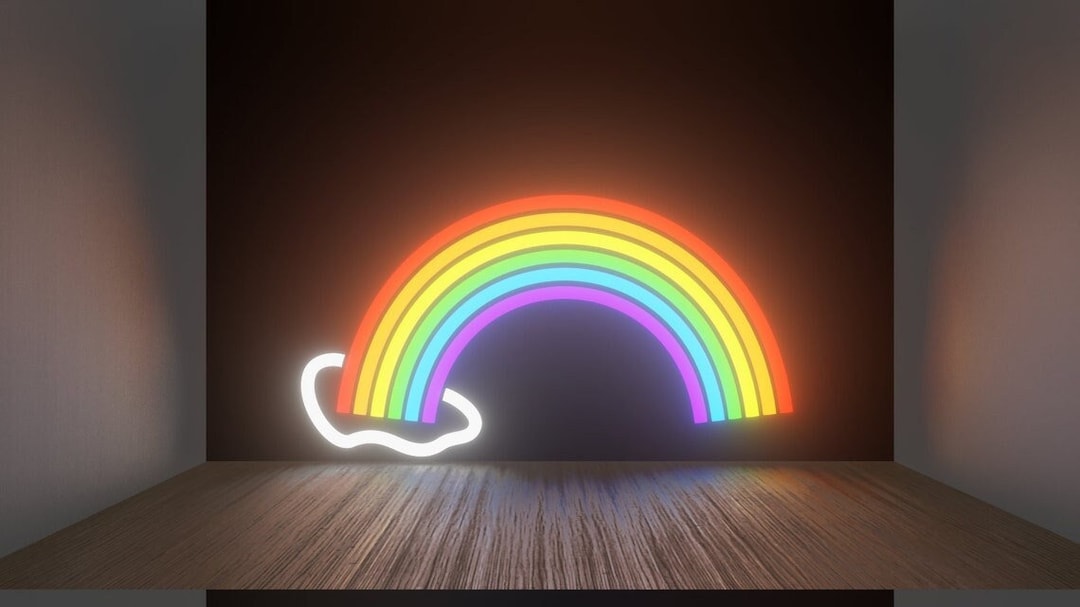 Rainbow Neon Sign LED, Wall Art, Trendy Neon Sign, Light Sign - Etsy