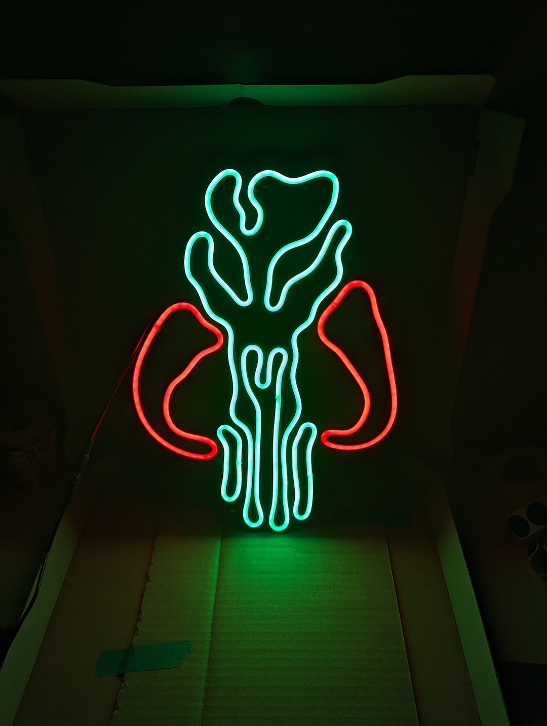 Mandalorian Boba Fett Neon Sign LED Wall Art Trendy Neon - Etsy