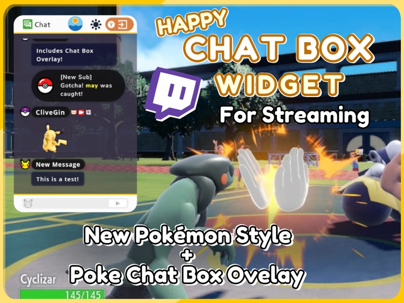 Happy Chat Box Widget for Twitch Fully Customizable With Your - Etsy