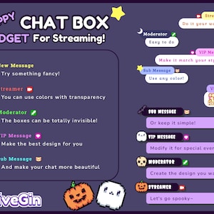 Happy Chat Box Widget for Twitch, Fully Customizable With Your Own ...