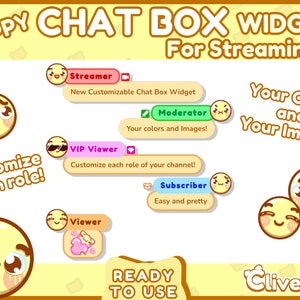 Happy Chat Box Widget for Twitch, Fully Customizable With Your Own ...