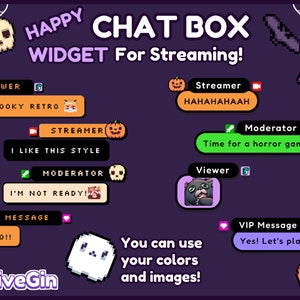Happy Chat Box Widget for Twitch, Fully Customizable With Your Own ...