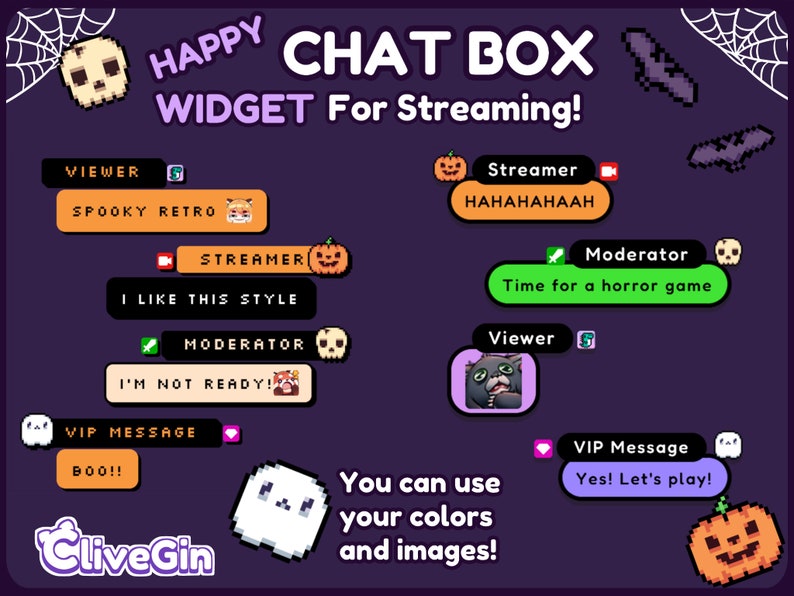 Happy Chat Box Widget for Twitch Fully Customizable With Your - Etsy