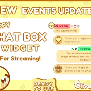 Happy Chat Box Widget for Twitch, Fully Customizable With Your Own ...