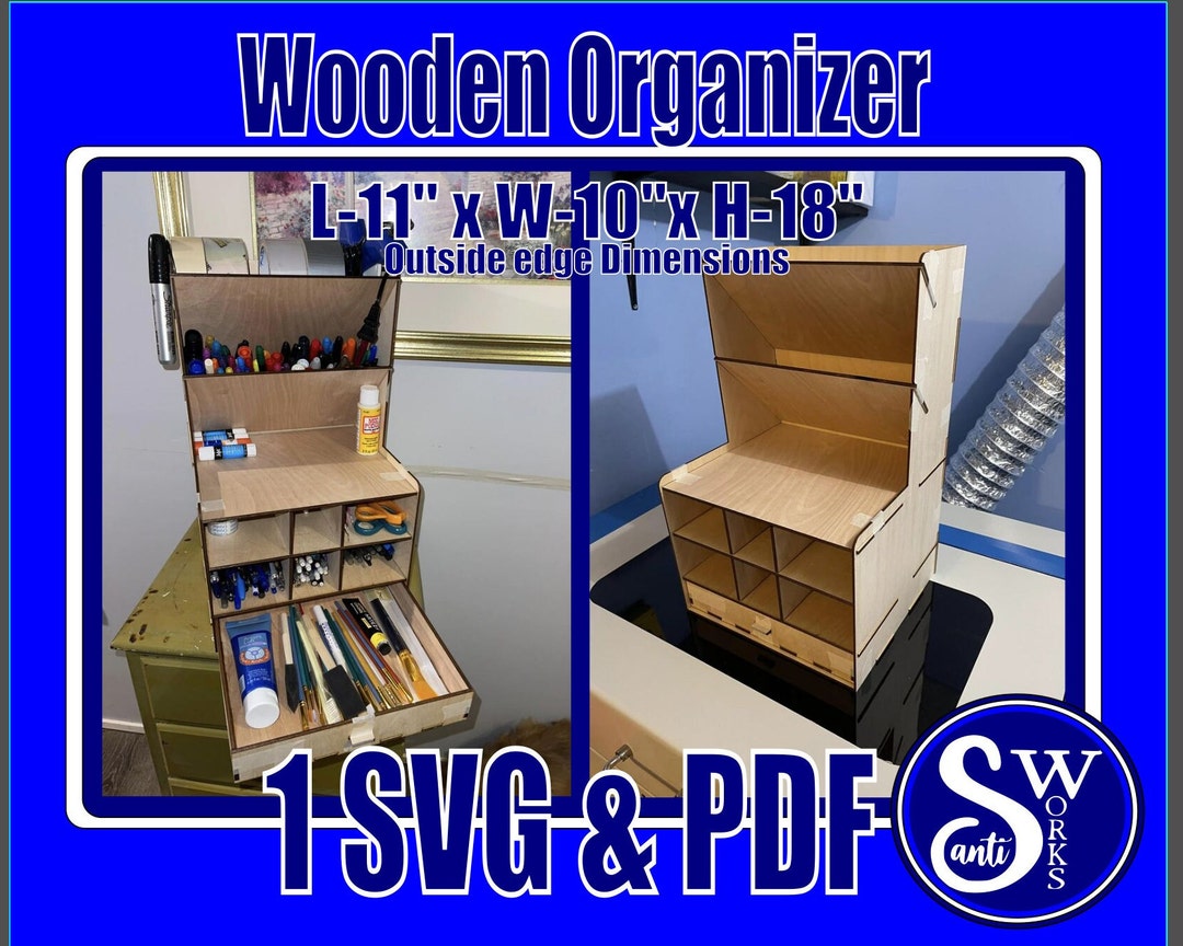Office Space / Desktop / Wooden Craft-room / Organizer 18 Long Digital ...