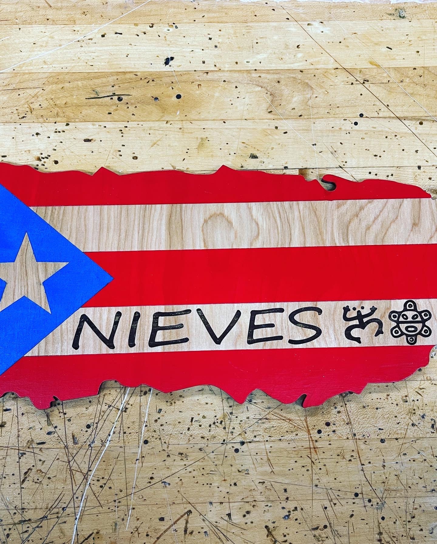 Puerto Rico Painted Wall Sign / Decoration / Taino / Personalized ...
