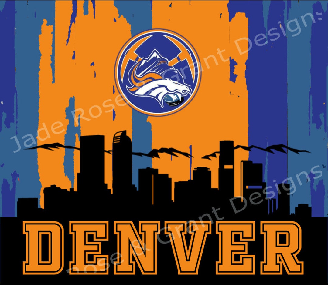INSTANT DOWNLOAD Denver Sports Sky Seamless Wrap Tumbler PNG - Etsy