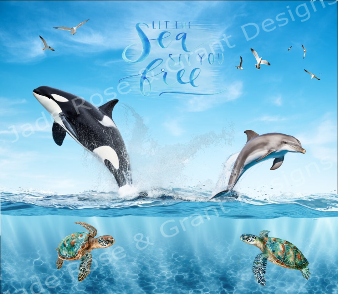 INSTANT DOWNLOAD - Summer Sea Ocean Life Free Png Wrap - Etsy
