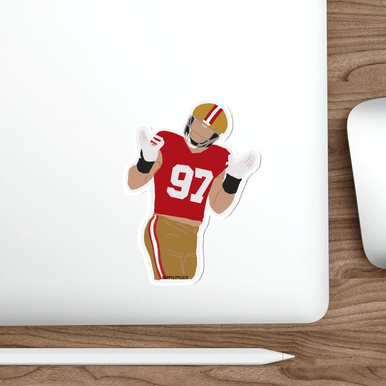 Nick Bosa Die-cut Sticker Bosa Sticker Nick Bosa 49ers 49ers Sticker - Etsy