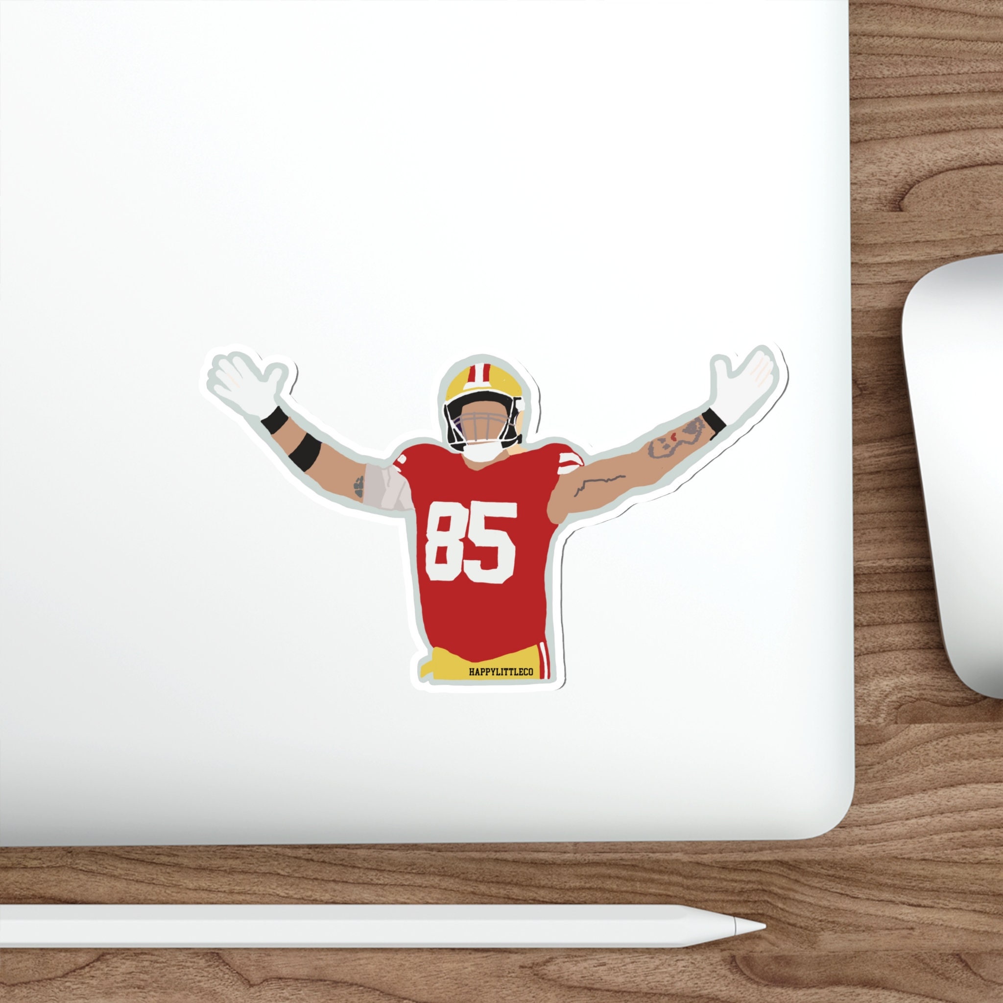 George Kittle Die-cut Sticker 49ers Sticker 49ers Kittle - Etsy