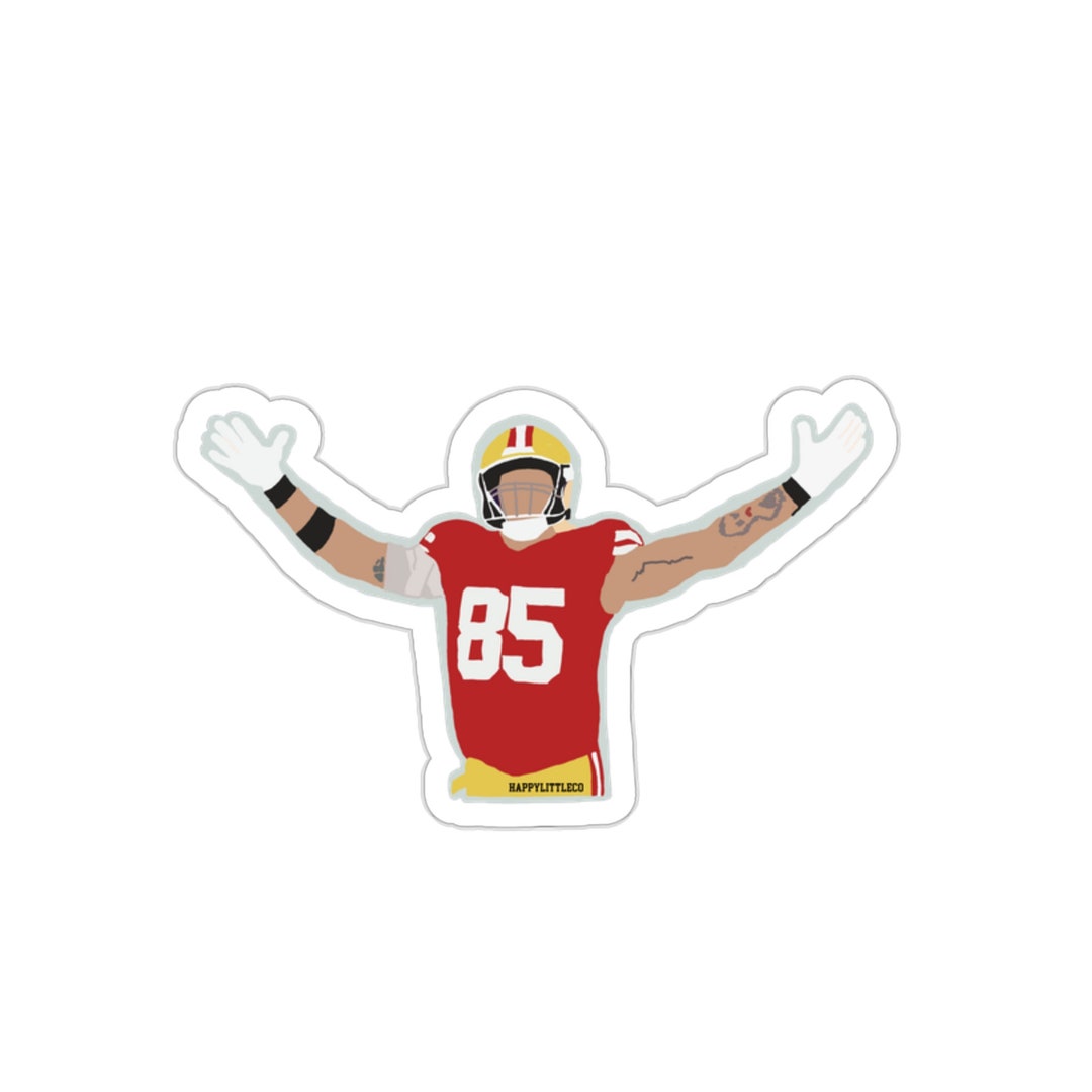 George Kittle Die-cut Sticker 49ers Sticker 49ers Kittle Sticker - Etsy