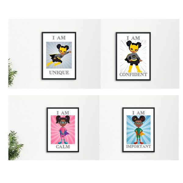 Positive Affirmations Wall Art Kids - Etsy