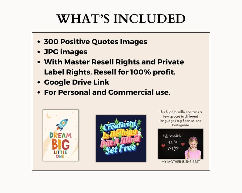 MRR 300 Positive Quotes Images, Master Resell Rights, Motivational ...