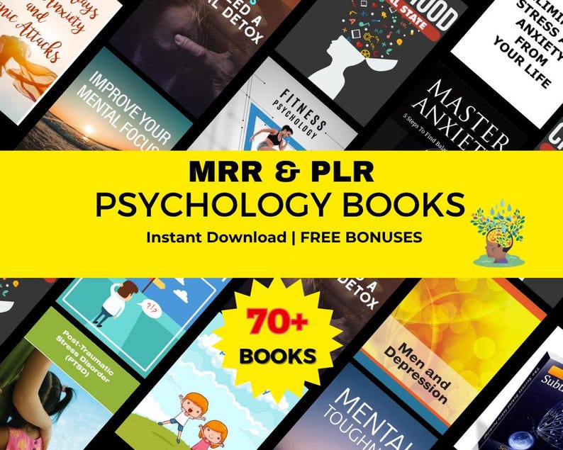 70 PLR Psychology Books Bundle MRR, Master Resell Rights, Self ...